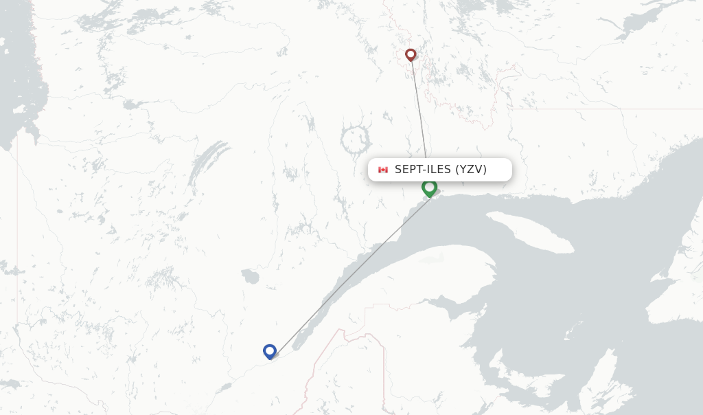 PAL Airlines flights from Sept-Iles, YZV - FlightsFrom.com